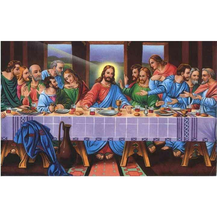 DIY 5D Diamond Embroidery Round Full beads The Last Supper diamond ...