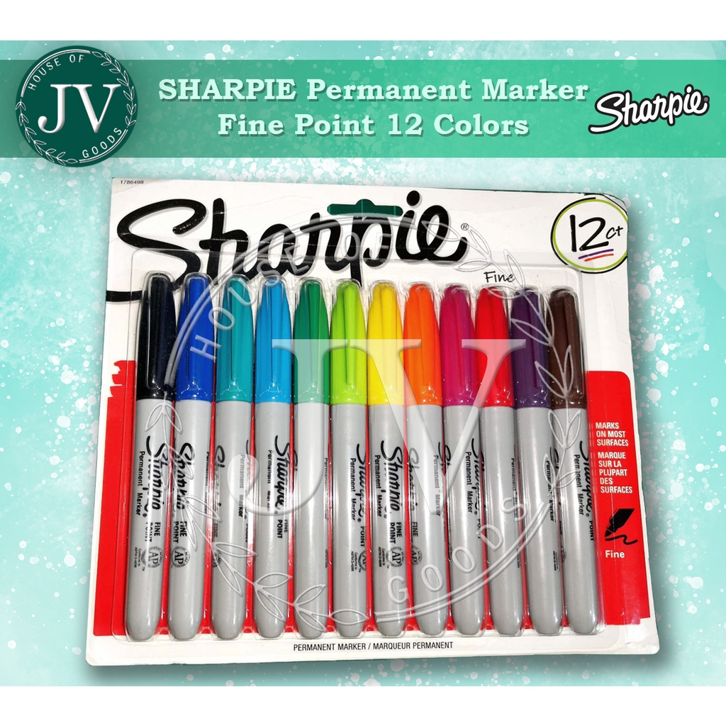 Sharpie Fine Point 12 Colors Asstd. | Shopee Philippines