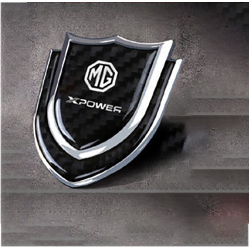 1 Piece Carbon Fiber Shield Car Sticker Auto Side Badge For MG 3 5 6 ZS ...