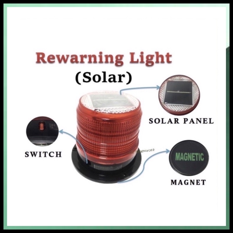 LED Solar Magnet Scobe Roadblock Dock Road Work / Lorry Car Truck ...