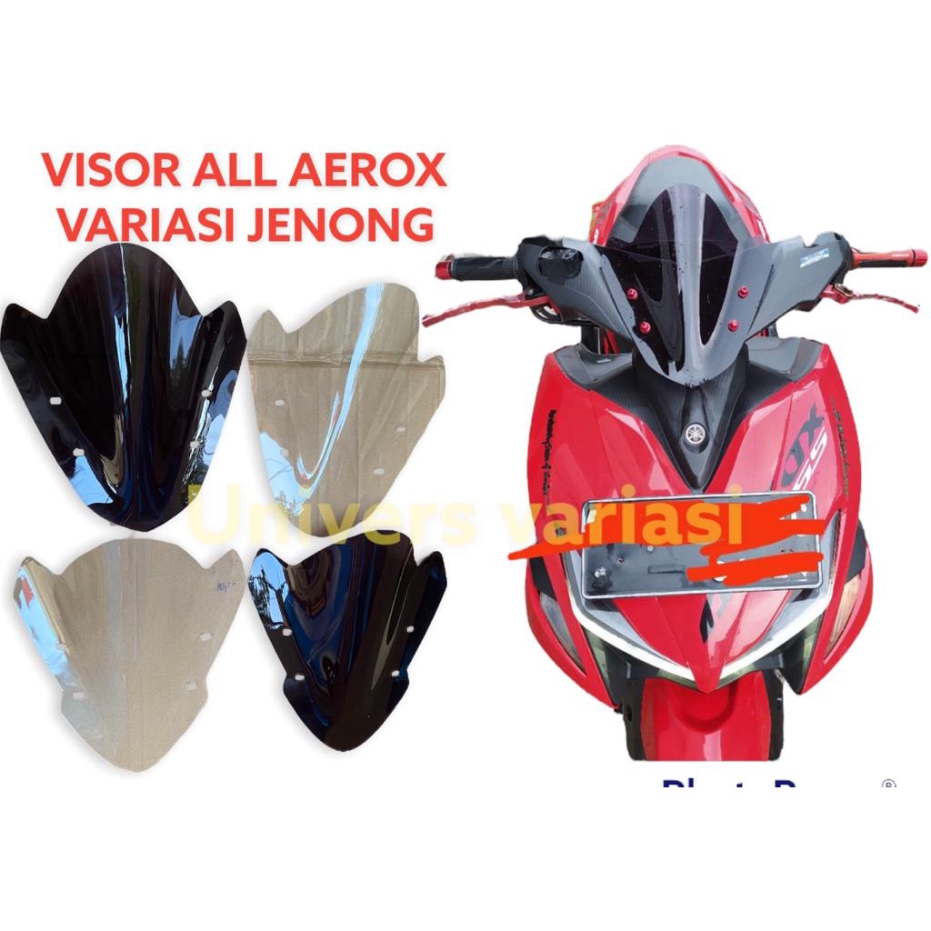 Visor AEROX MODEL JENONG new windshield AEROX 155 CONNECTED new OLD ...