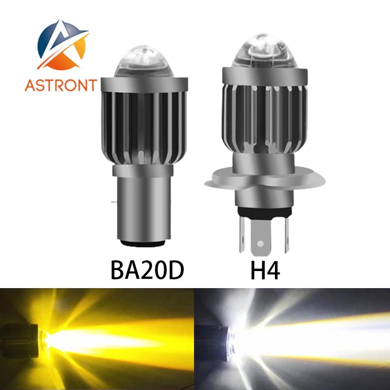 1pcs h4 led h6 ba20d led motorcycle headlight bulb white yellow high ...