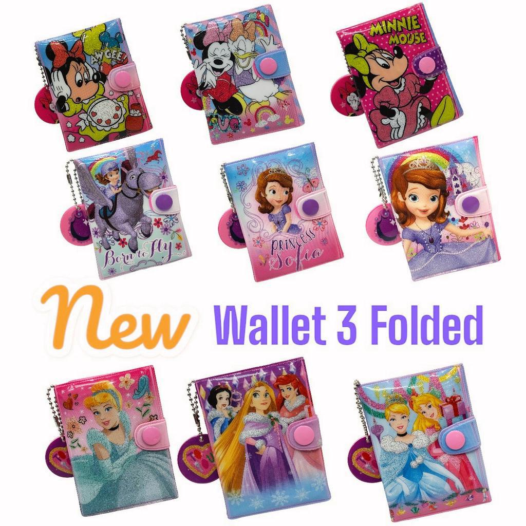 Kids 3 Fold Wallet Unicorn Kitty My melody Little Twin Stars (Unicorn ...