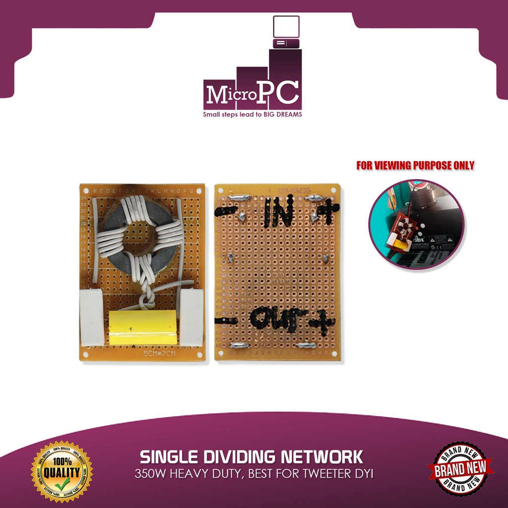SINGLE DIVIDING NETWORK, 350W HEAVY DUTY, BEST FOR TWEETER DYI | Shopee ...