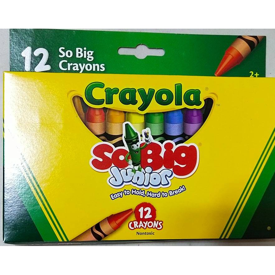 CRAYOLA So Big Junior , 12 Colors Junior Size Crayons | Shopee Philippines