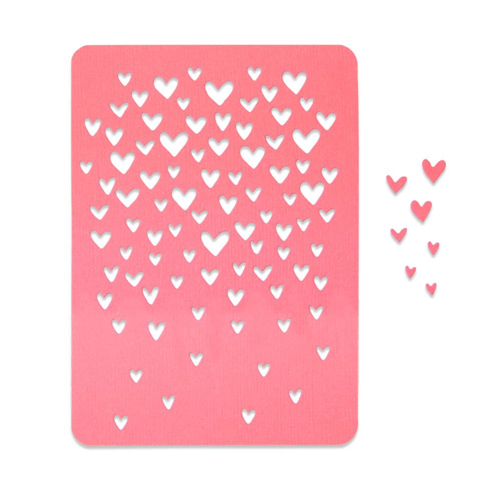 Sizzix Drifting Hearts Thinlits Die Set by Olivia Rose | Shopee Philippines