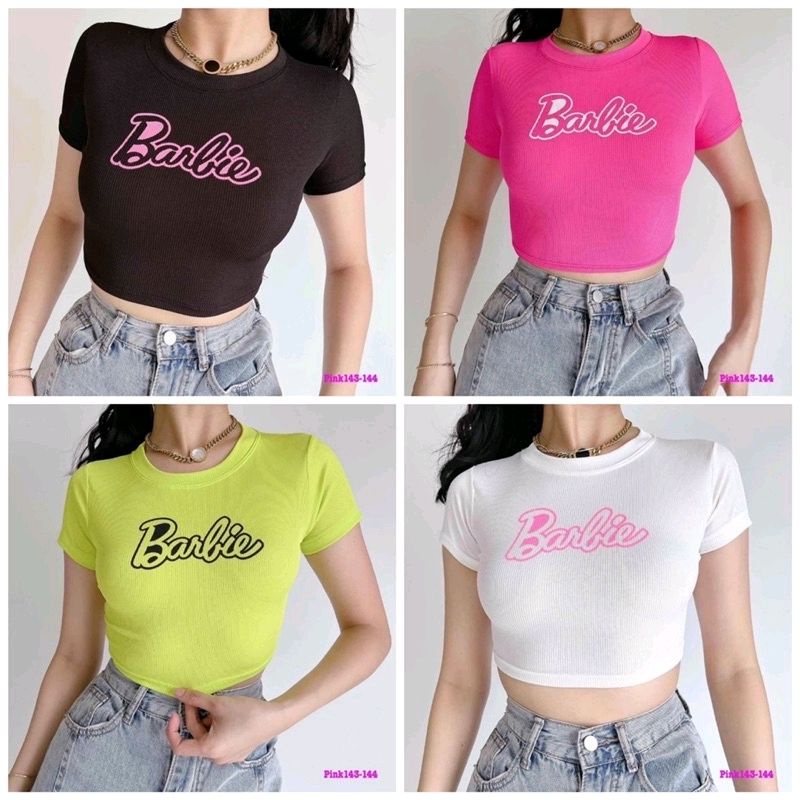 Bambi Barbie Basic Tee Crop Top | Shopee Philippines