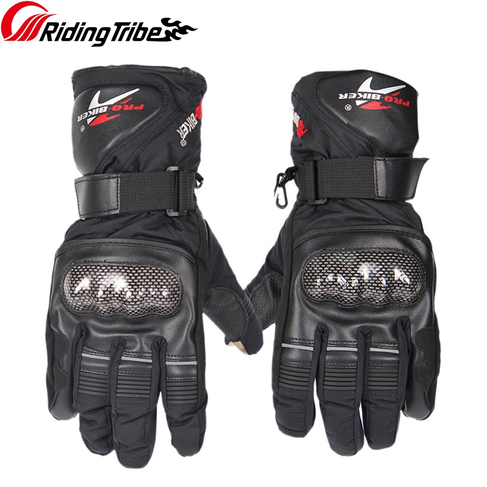 Riding Tribe Gauntlet Motorcycle Gloves Winter Warm Men's Women Moto ...
