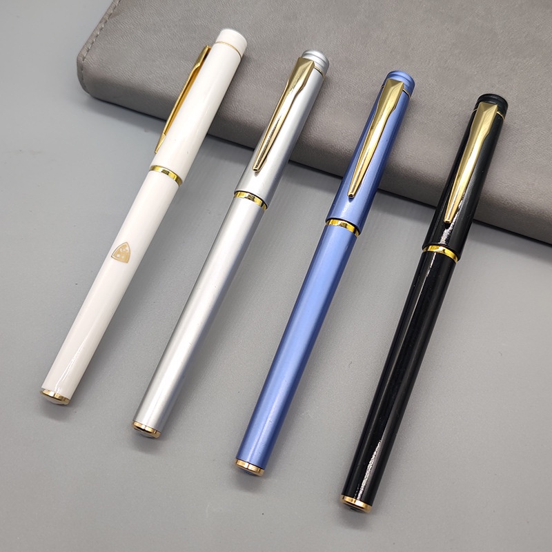 1PC high-end business signature pen, gift gel pen, blue, silver, black ...