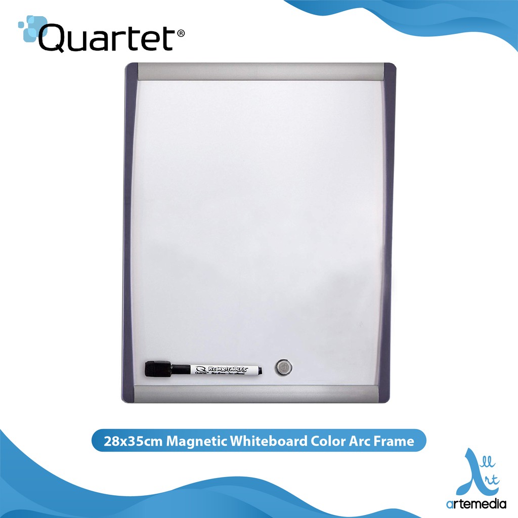 Quartet 28x35cm Magnetic Whiteboard Color Arc Frame | Shopee Philippines
