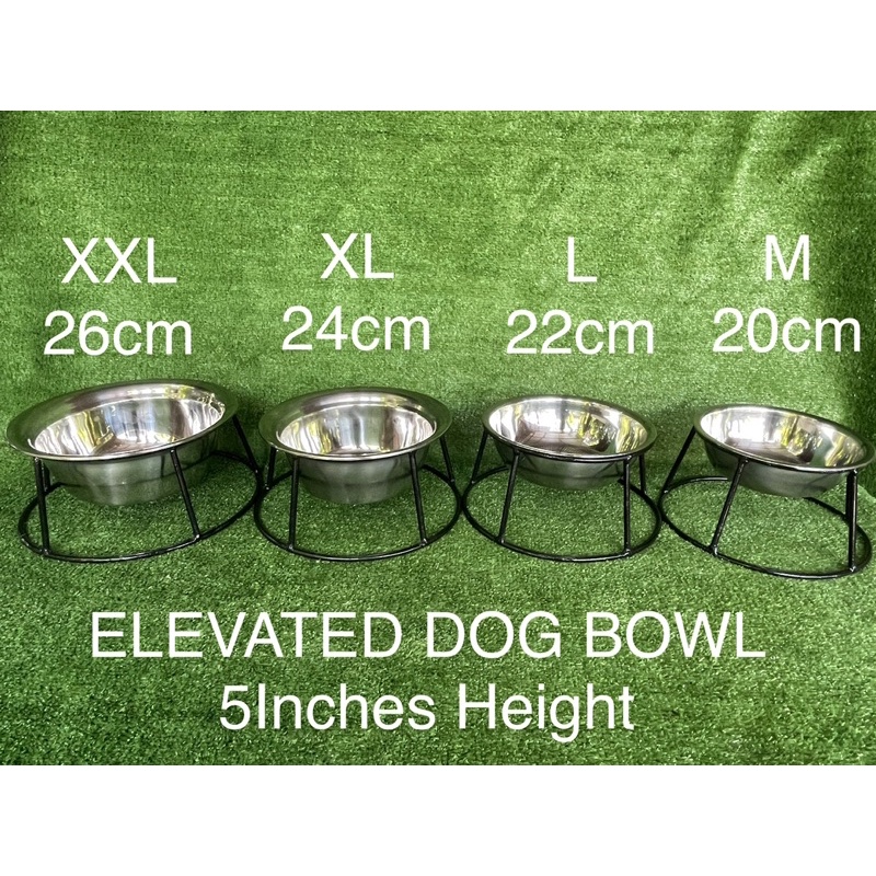 ELEVATED DOG BOWL / FEEDER - 5inch HEIGHT | Shopee Philippines