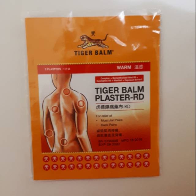 Tiger Balm Plaster (warm) | Shopee Philippines