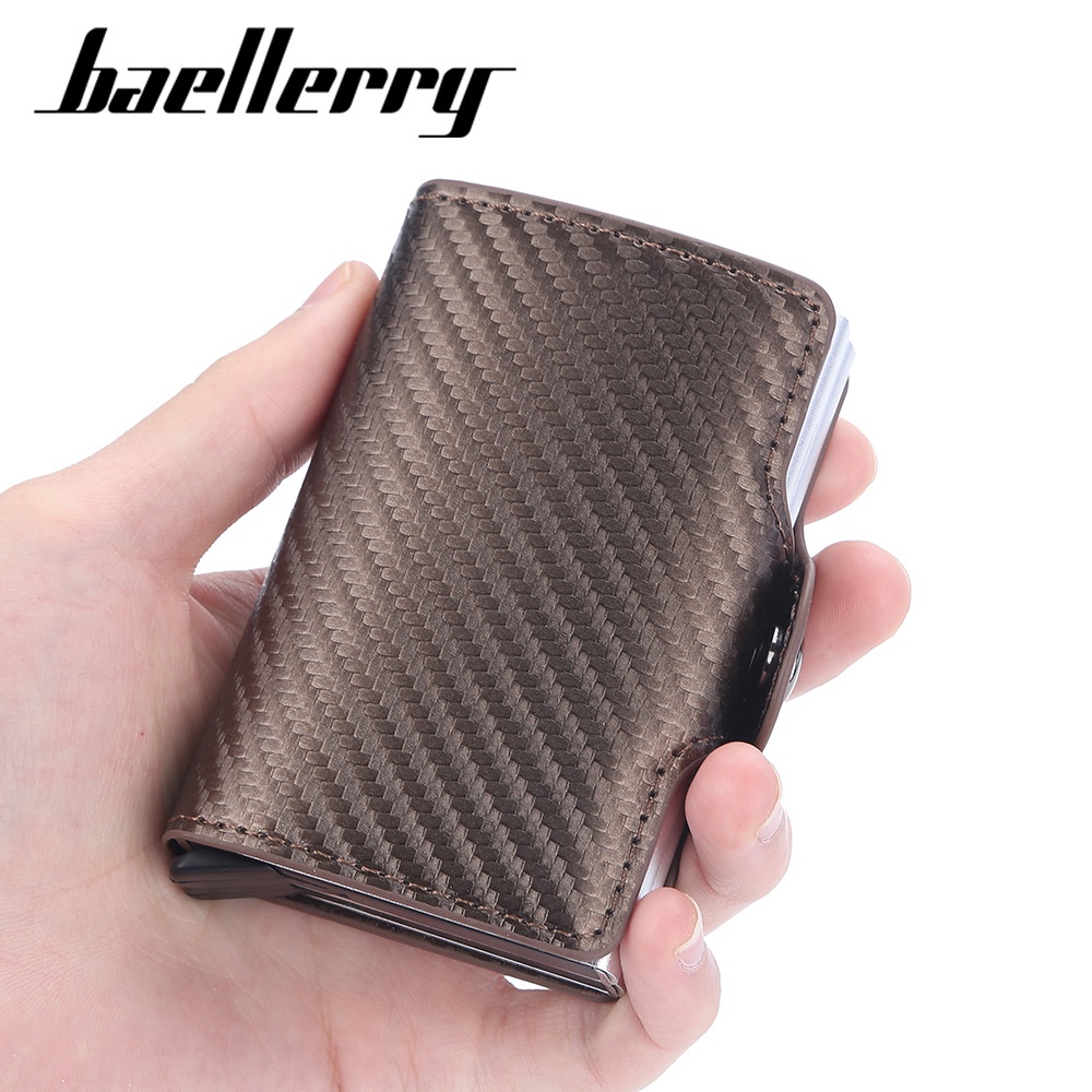 Baellerry K9172 RFID Automatic Bullet Card Wallet Anti-magnetic Multi ...