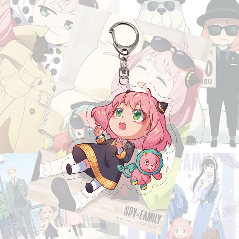 Spy X Family Kawaii Cosplay Keychain Twilight Yor Forger Anya Forger ...