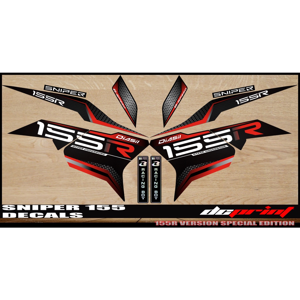 Sniper155 DECALS HYPER UNDERBONE SPECIAL EDITION | Shopee Philippines