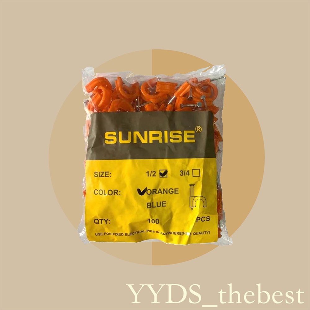 pvc clamp 1/2in 3/4in 1in orange and Blue/pipe clamp/pipe clip/hose ...