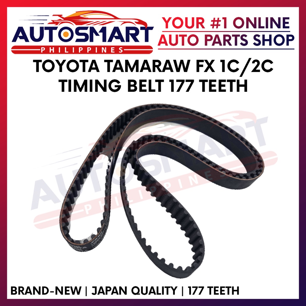 Toyota Tamaraw FX 1C/2C Timing Belt 177 Teeth (MBT-177U25) | Shopee Philippines