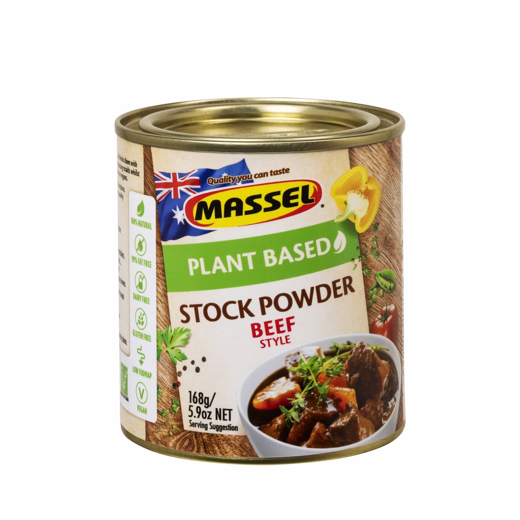 Massel All Natural Beef Style Stock/Broth Powder 168g (No MSG. Vegan ...