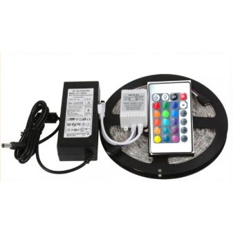 Combo Set of 5M Color Changing Led Strip - 5050 RGB - IP33 (3A Power ...