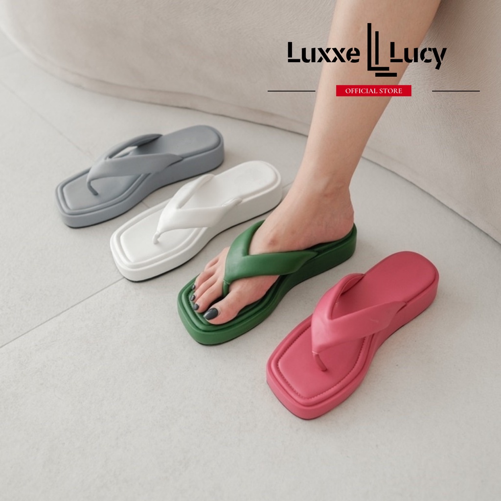 Puffy Women's Flat Platform Sandals Luca Sandals by Luxxe Lucy | Shopee ...