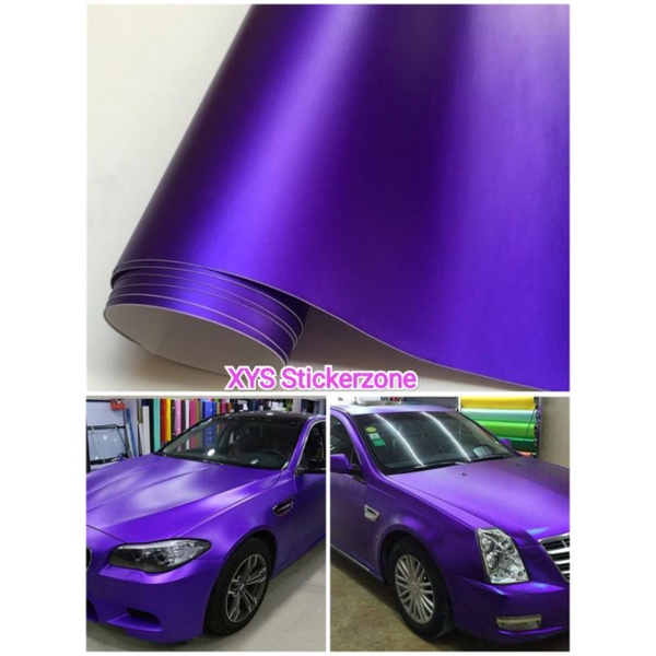 Matte Chrome Violet Metallic/Satin Violet Wrap Sticker | Shopee Philippines