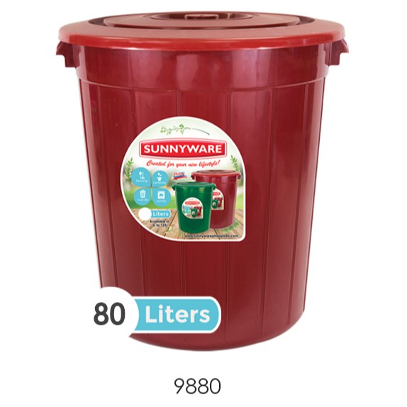 Sunnyware 9880-A DELUXE 80L Water Container timba drum | Shopee Philippines