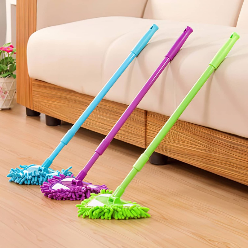 180 Degree Rotatable Adjustable Triangle Cleaning Mop / Wall Ceiling ...