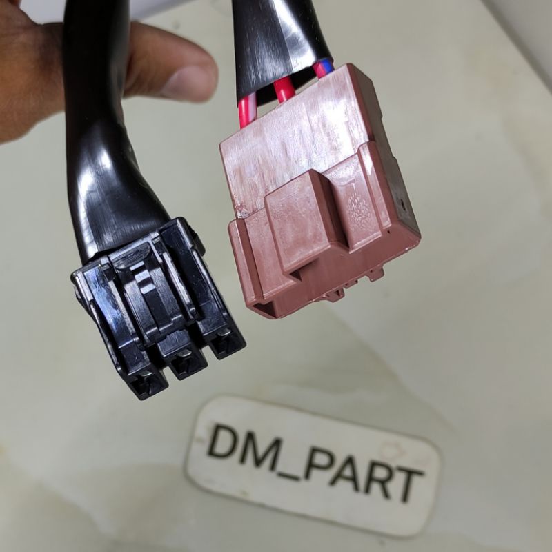 MERAH SOCKET CONNECTOR SOCKET 3 PIN 3PIN SPUL SPL SEPUL ECU ECM CDI RED ...