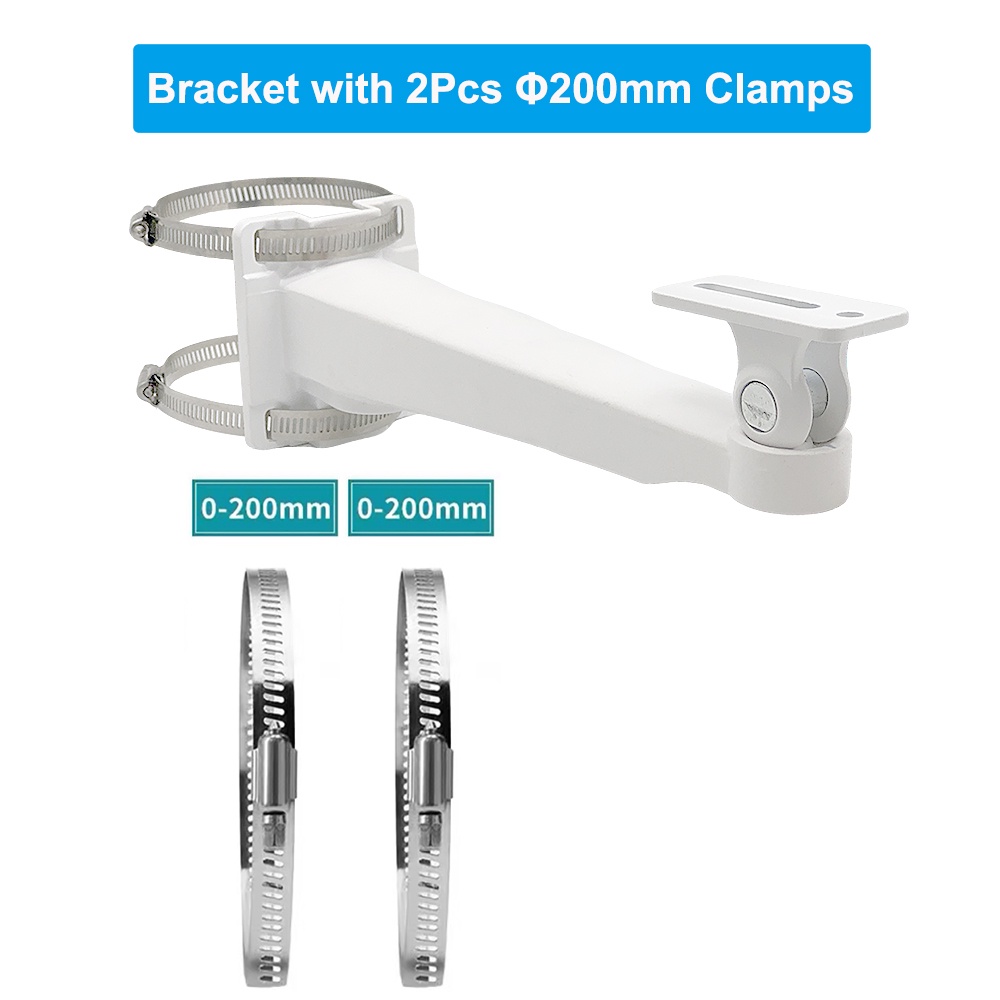 27cm Long Arm Support Monitoring Pole Hoop Bracket Surveillance CCTV ...