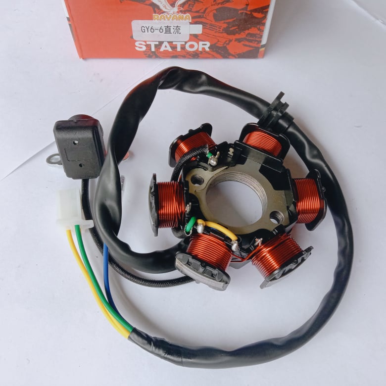 STATOR COIL ASSY GY6-6/RUSI 110 | Shopee Philippines