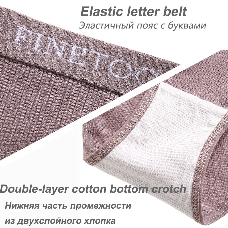 Finetoo Women' Cotton Pantys Sexy Comfortable Letter Printed Woman ...