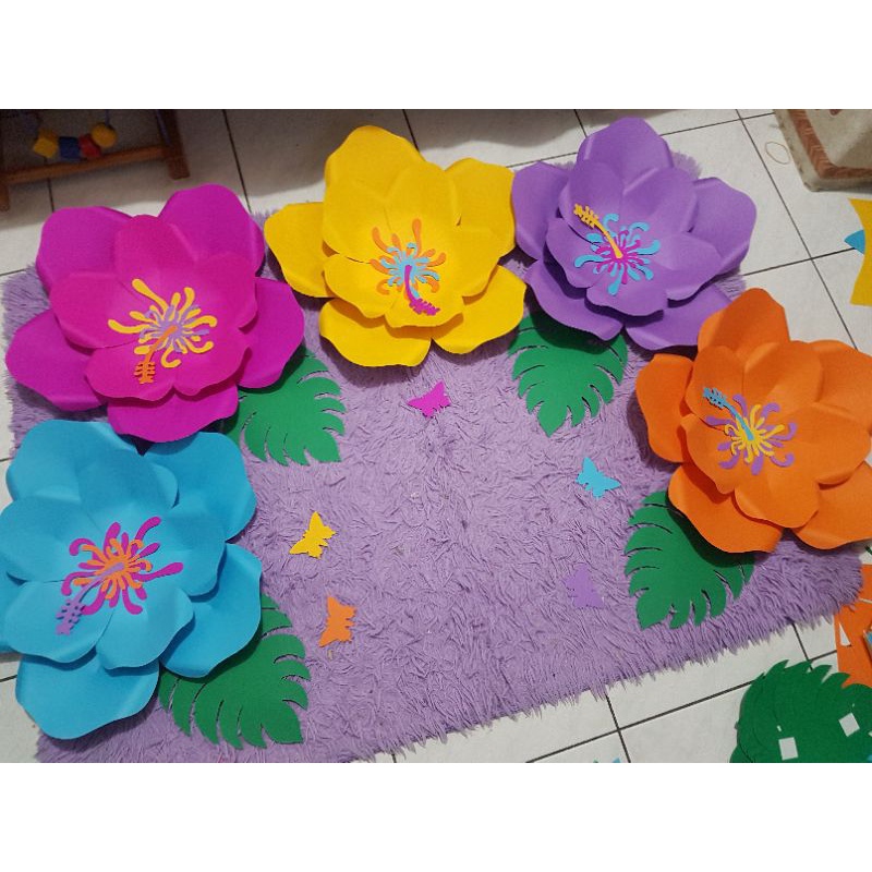 Moana Paper flower set of 5pcs 16Inches | Party backdrop | Wall decor ...