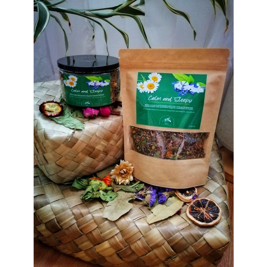 CALM AND SLEEPY HERBAL TEA BLEND 30 grams/50 grams/100 grams for ...