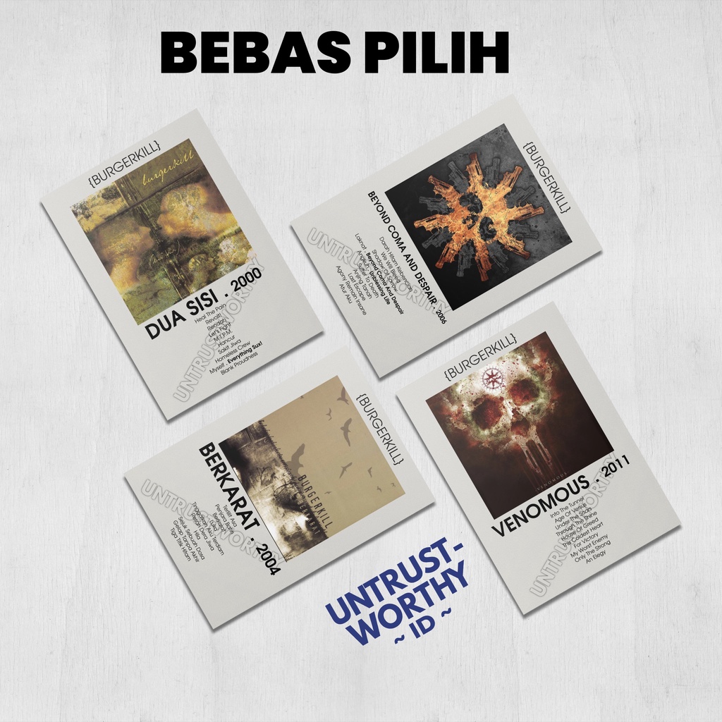 Burgerkill Album Poster A5 Size (4-6pcs) | Shopee Philippines