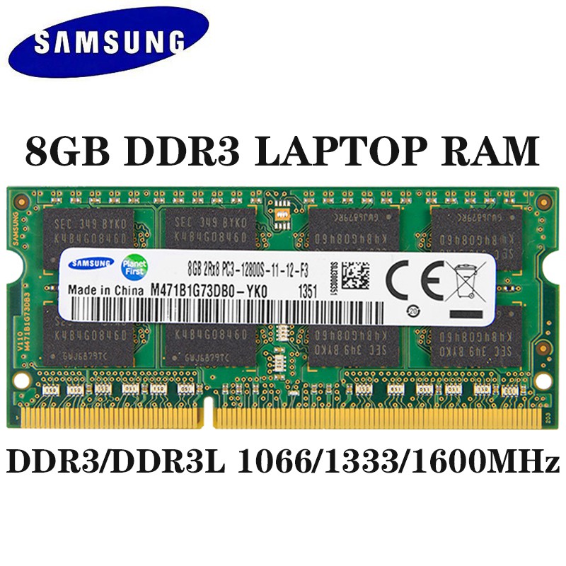 Samsung 8GB DDR3 1333/1600Mhz SODIMM RAM DDR3L Laptop Memory | Shopee ...