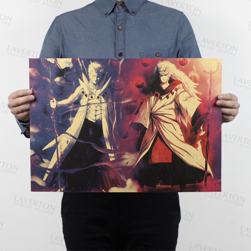 Naruto B/anime kraft paper poster 51x36cm | Shopee Philippines