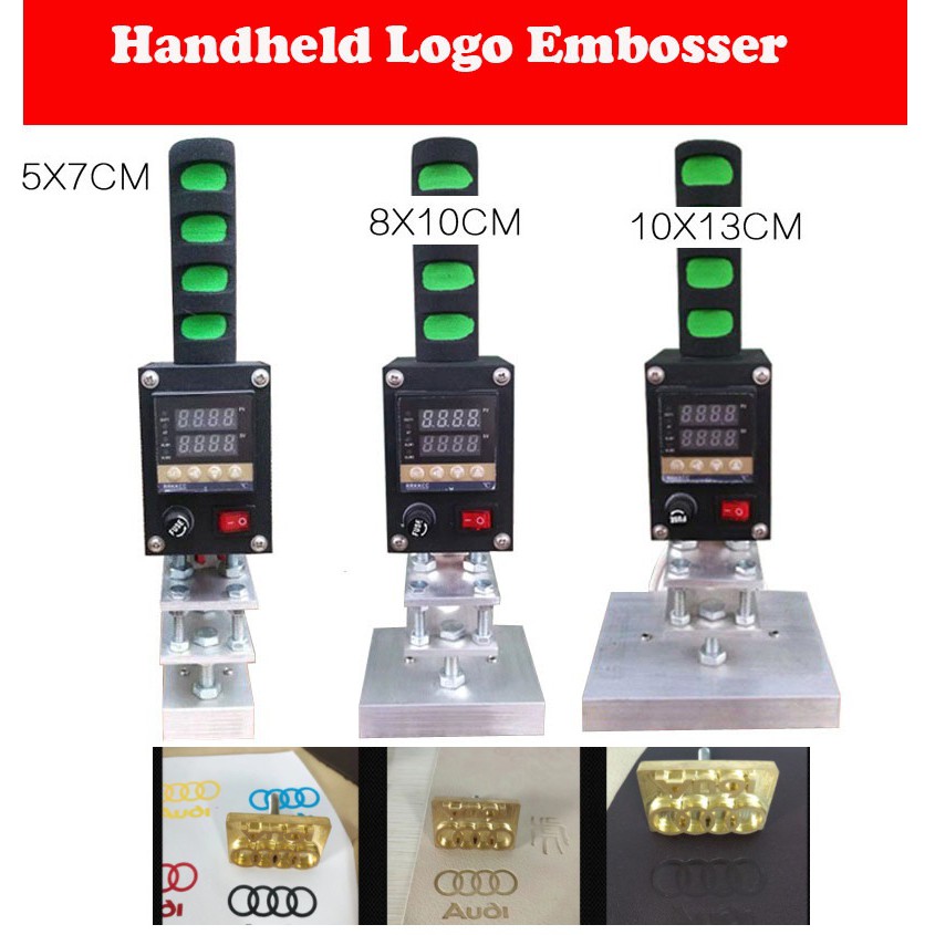 Handheld Leather Logo Embosser Wood Hot Stamp Embossing Tool | Shopee ...