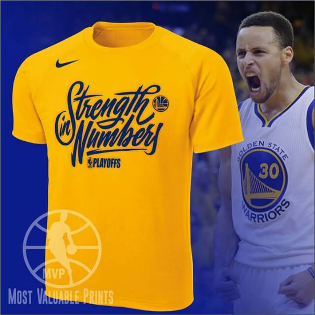 NBA GSW Strength in Numbers Playoff Shirt | Shopee Philippines