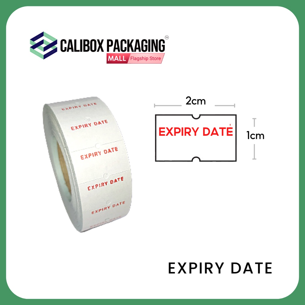 Calibox Packaging Date Tag Label, Best Before Sticker, Expiry Date ...