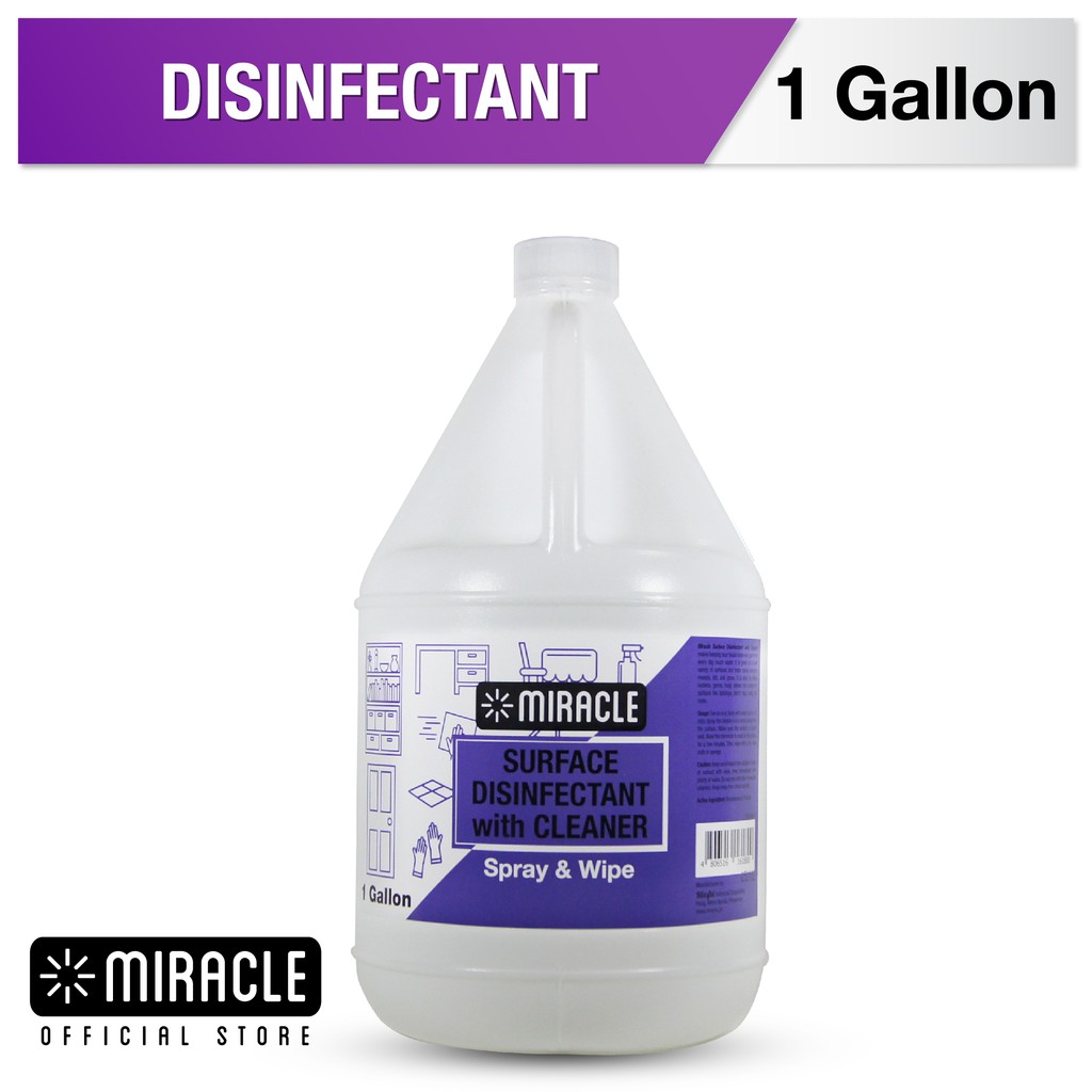 Miracle Clean Surface Disinfectant 1 Gallon | Shopee Philippines