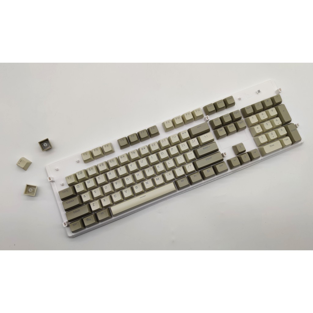 PBT DOUBLESHOT SA RETRO GREY KEYCAPS 104 KEYS (R3) | Shopee Philippines