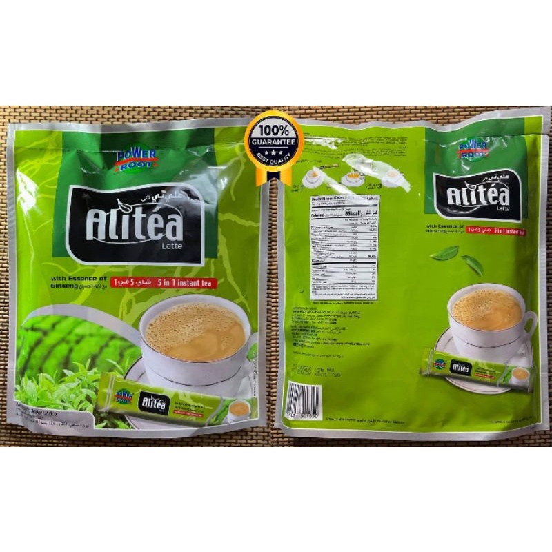 Alitea Latte 5 in 1 Instant Tea with Essence of Ginseng | Shopee ...