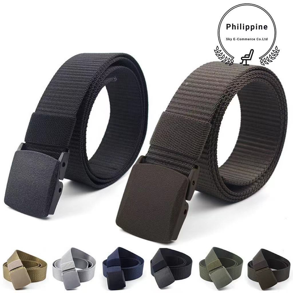 Tactical Nylon Buckle Belt PE belt Korean Student Outdoor Unisex Simple ...