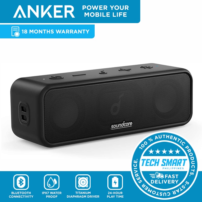 Anker Soundcore 3, Bluetooth Speaker with Pure Titanium Diaphragm ...