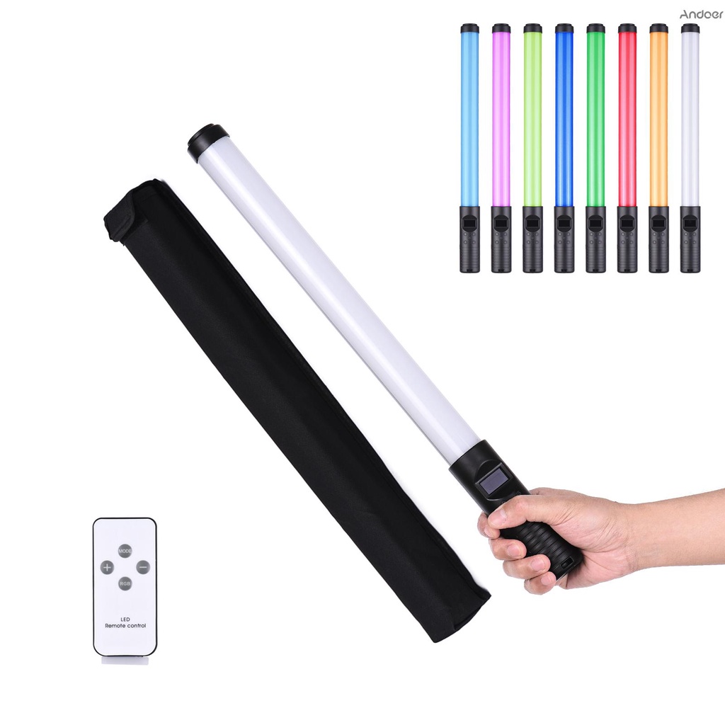 [COD]20W Handheld RGB Colorful Light Wand LED Photography Light Bi ...
