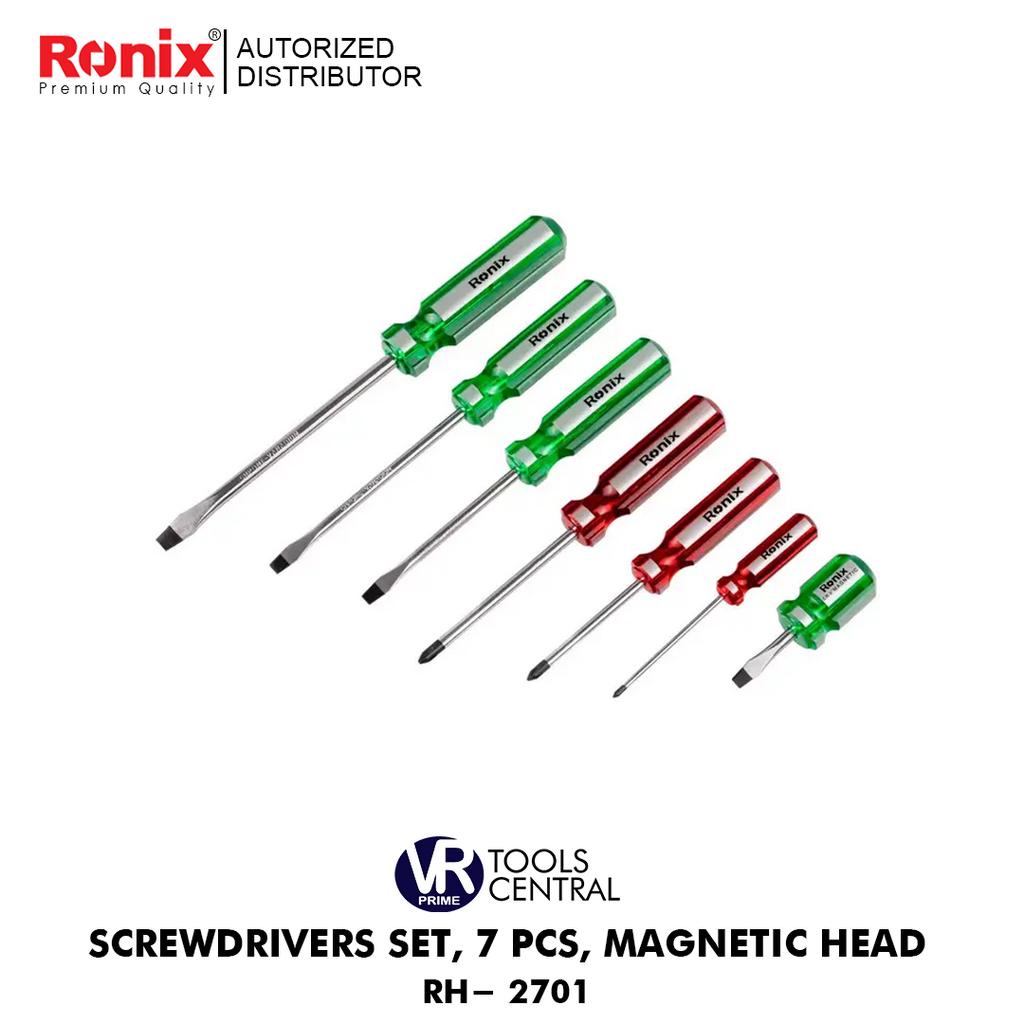 Ronix® by VR Prime - Screwdrivers Set, 7 PCS, Magnetic Head (code: RH-2701) | Shopee Philippines
