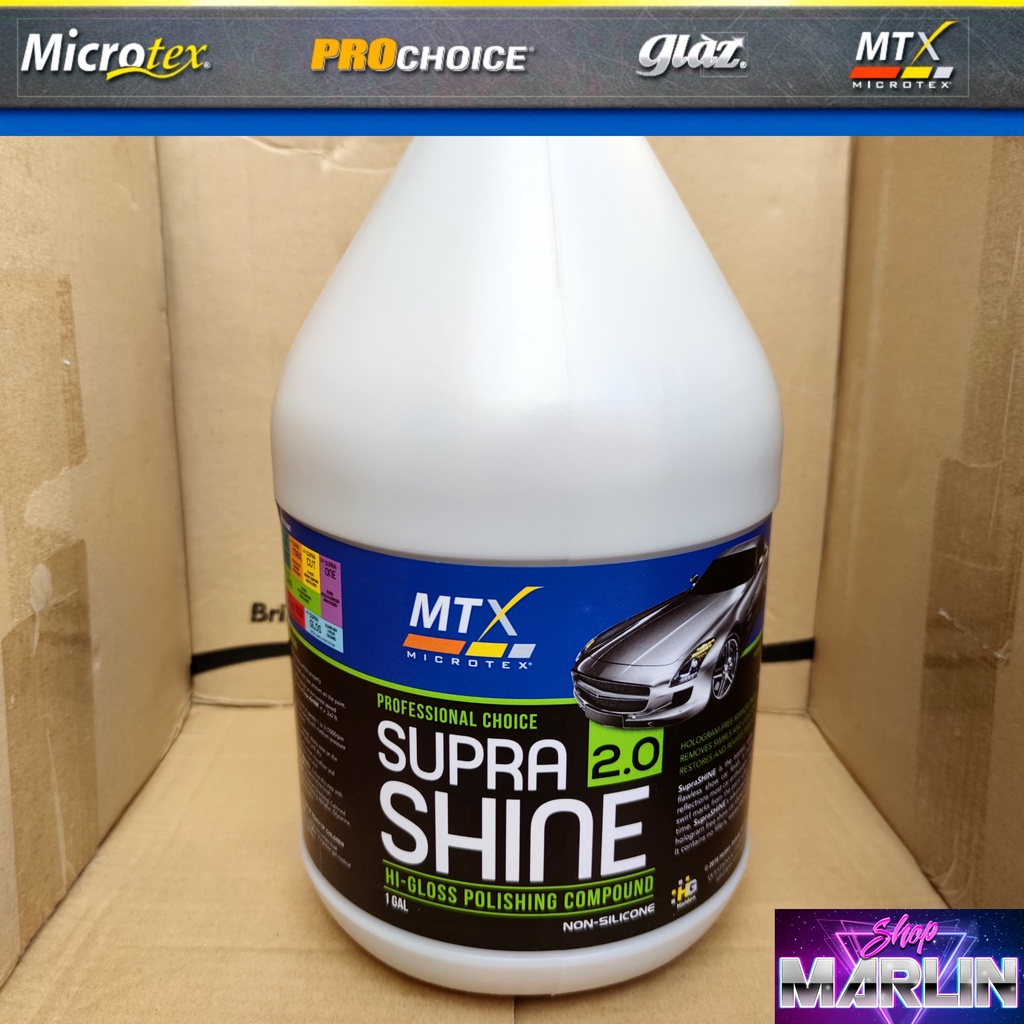 Microtex MTX SupraShine Hi-Gloss Polishing Compound 1 gallon Step 2 ...