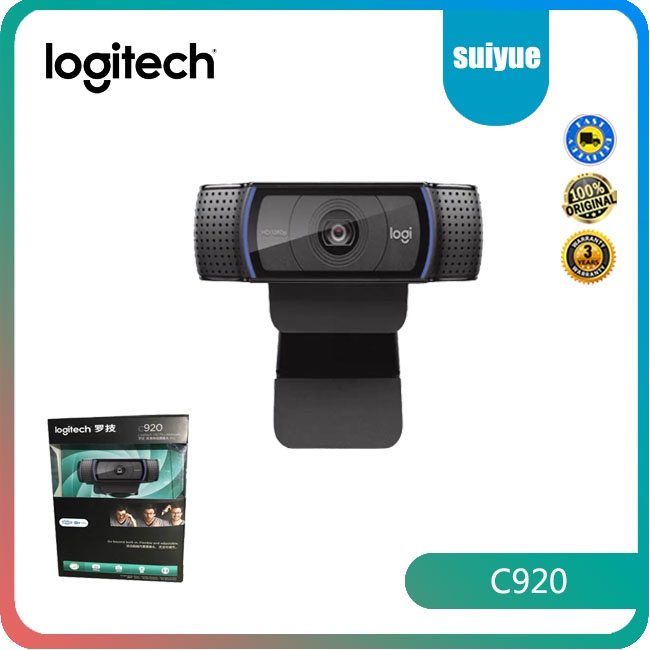 Logitech C920 Pro HD Webcam with stereo audio Auto Focus Widescreen ...