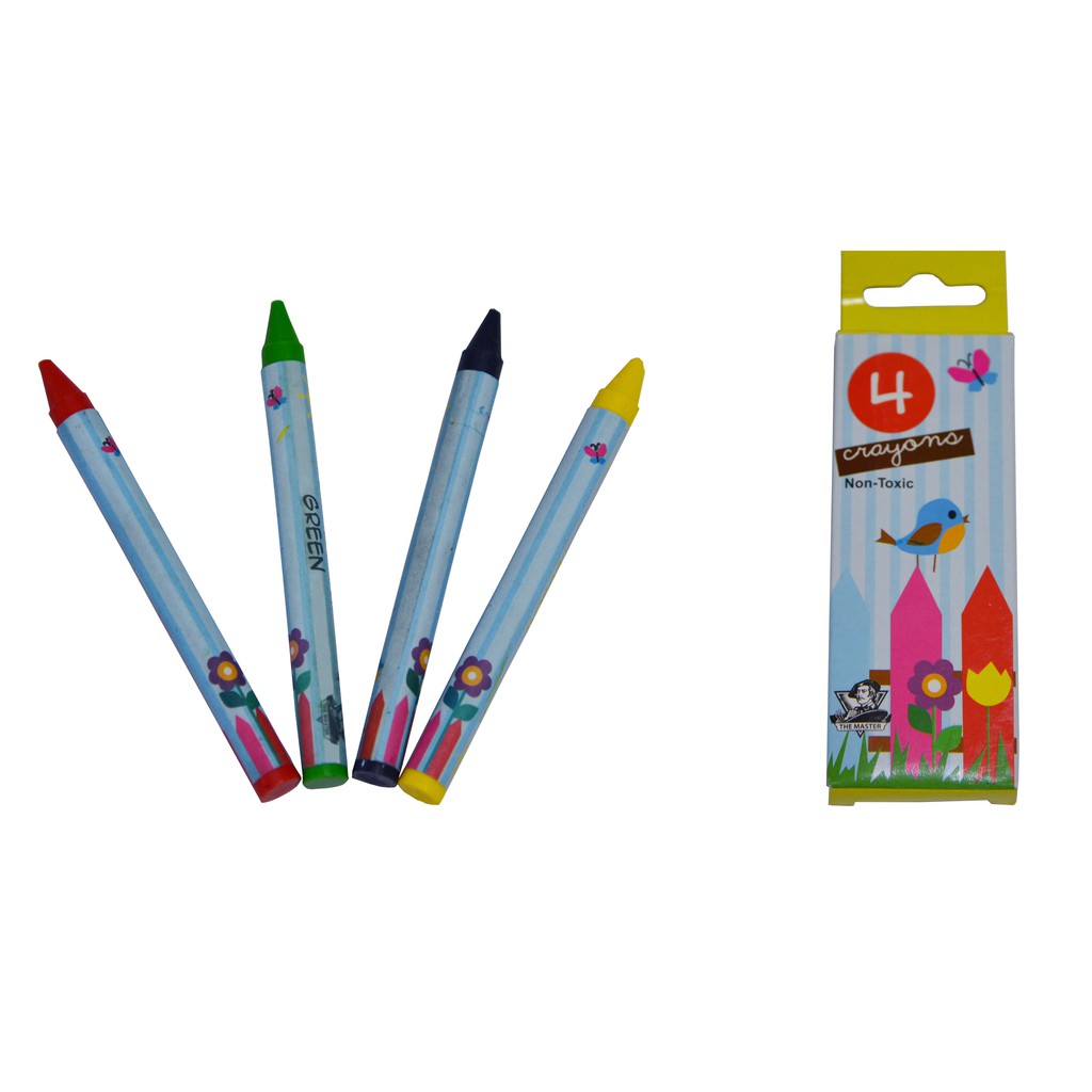 THE MASTER Crayons 4 Colors (50 Sets) | Shopee Philippines