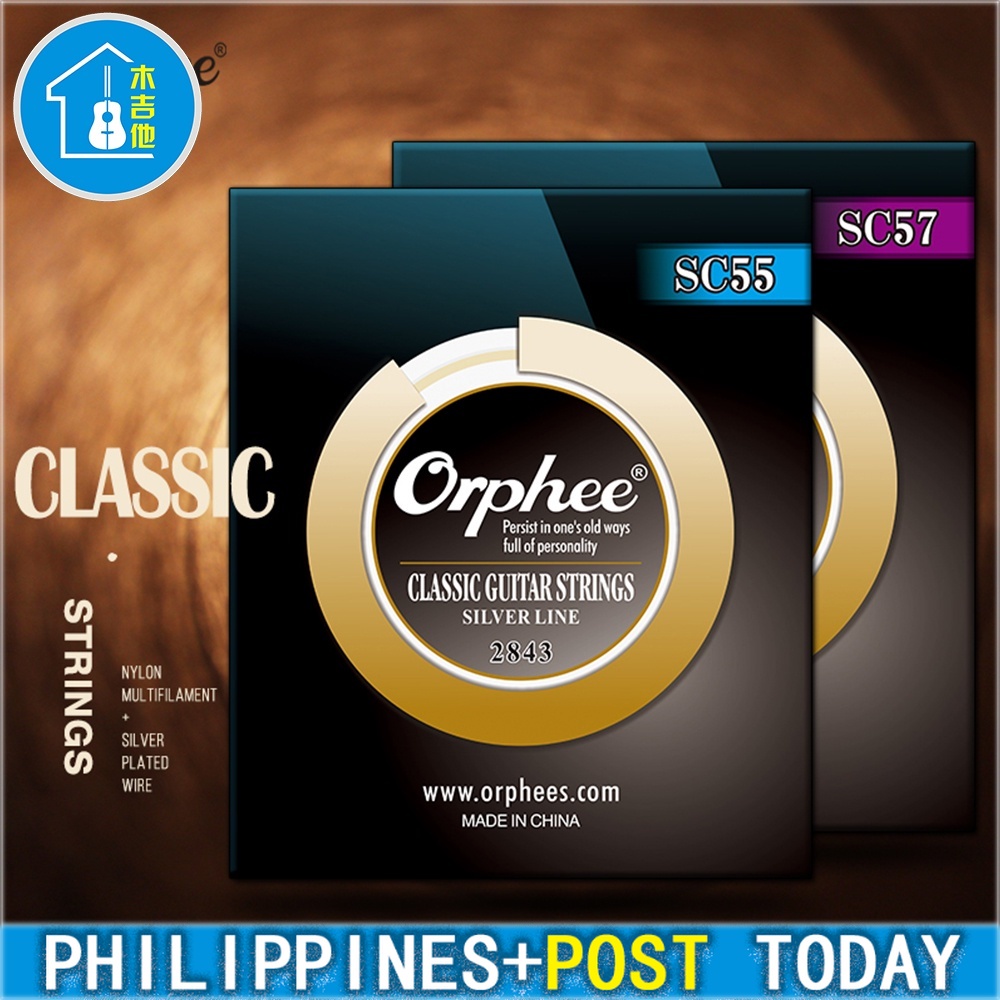 Orphee SC Series Classical Guitar String Imported Clear Nylon Silver ...